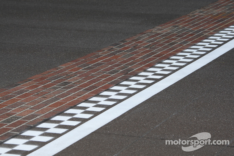 The famous Yard of Bricks start-finish line at Indianapolis GP